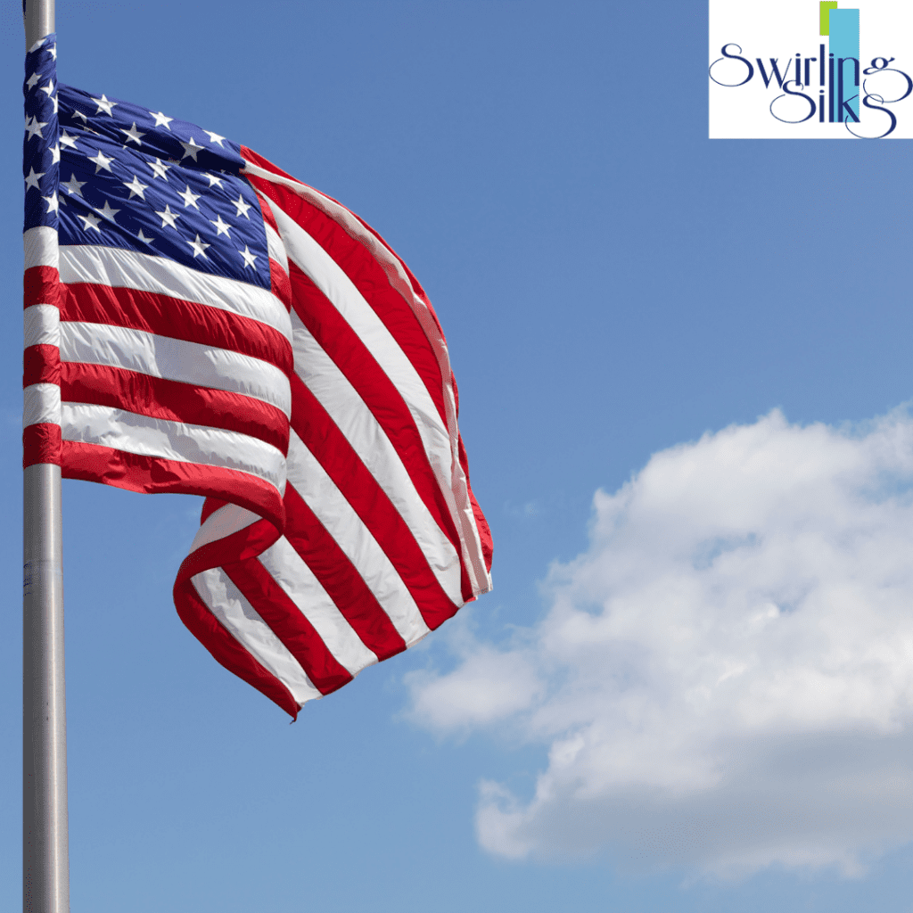 Tips for Displaying the US Flag - Swirling Silks