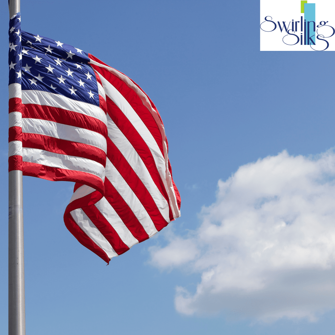 Tips for Displaying the US Flag - Swirling Silks
