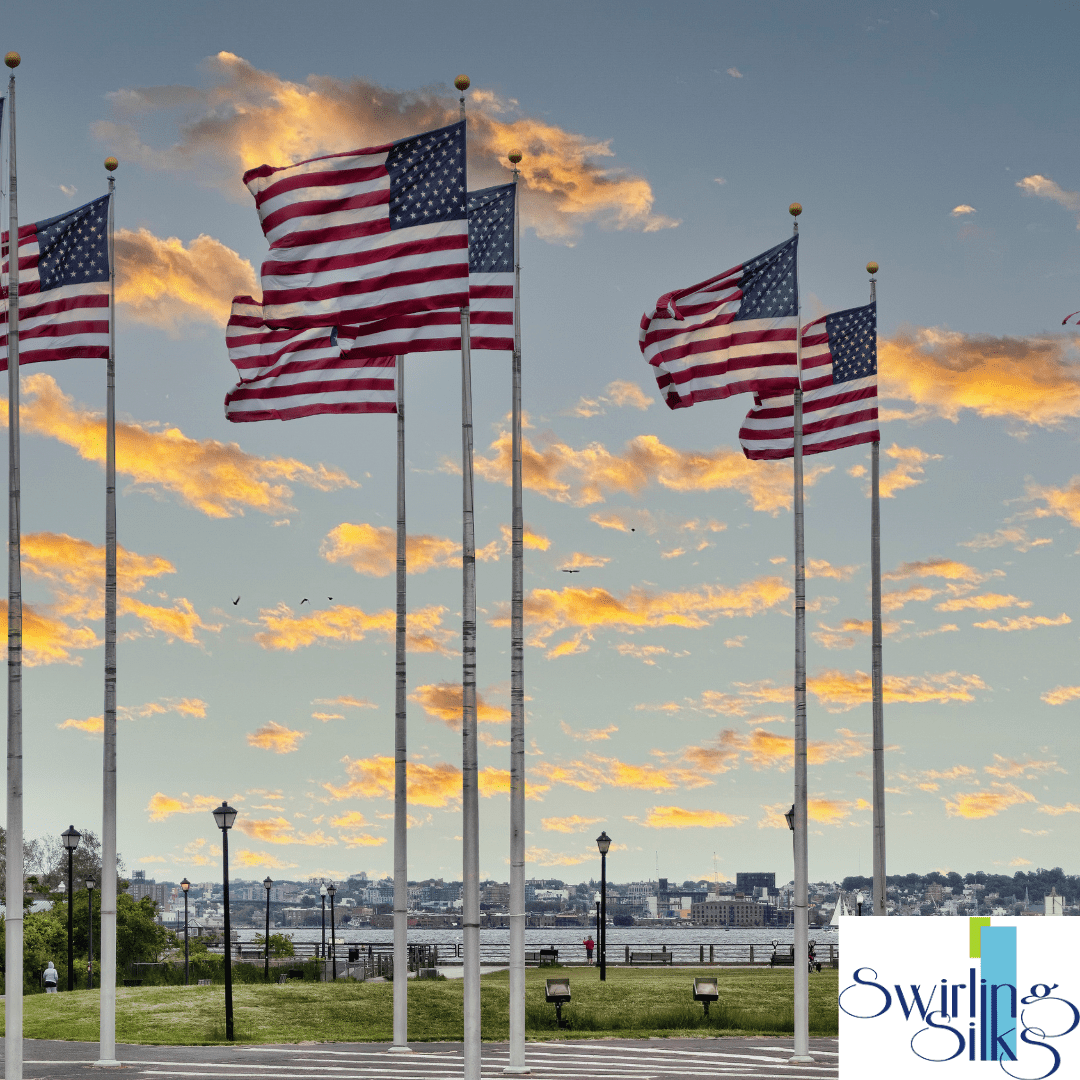 Tips for Displaying the US Flag - Swirling Silks
