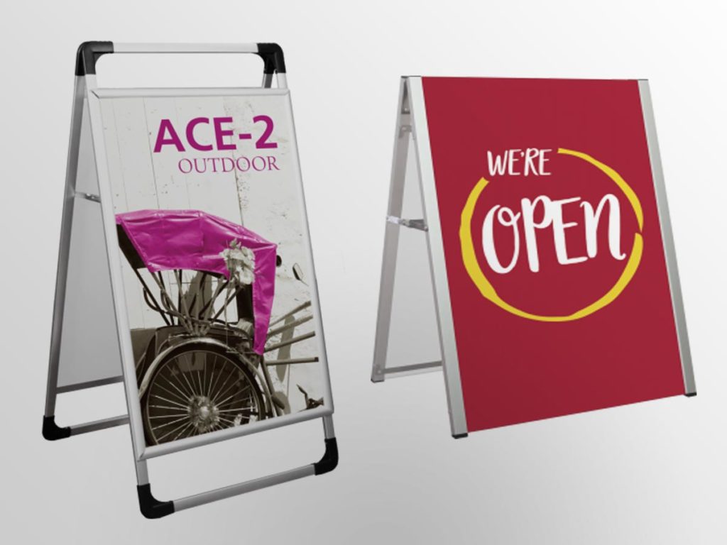 Custom Outdoor Advertising Displays - Swirling Silks